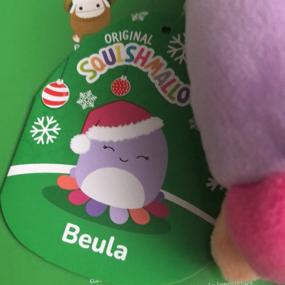 Squishmallows | Toys | Beula The Octopus Christmas Squishmallows 4 New ...